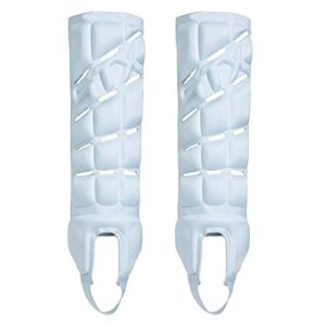 stx lacrosse goalie contour shin guards, adult, pair