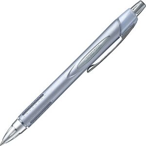 uni jeststream rubber body ballpoint pen, 0.7mm, silver body (sxn25007.26)