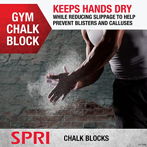 Spri Chalk Block, Chalk Ball & Liquid Chalk For Gymnastics, Rock Climbing, Bouldering, Weight-Lifting, Crossfit – Single pack