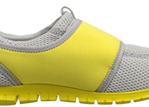 Cole Haan Women's Zerogrand Slip-On Fashion Sneaker, Silver Mesh/Vapor Grey/Sunray, 10.5 B US