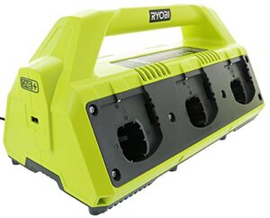 ryobi p135 18v one+ 6 port lithium ion battery supercharger (18v batteries not included/charger only)