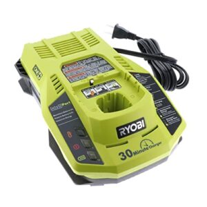 ryobi p117 one+ 18 volt dual chemistry intelliport lithium ion and nicad battery charger (battery not included, charger only)