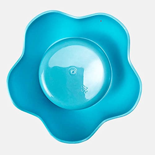 FUUIE Bowls for Food and Water Household Pet Bowl, Suitable for Cats and Dogs, Easy to Carry, Non-Slip Design, Easy to Hold (Color : Blue)