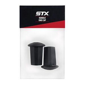 stx women’s 7/8″ deluxe lacrosse stick end cap – 2-pack in black and white