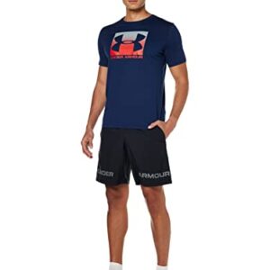 Under Armour Men's Woven Graphic Wordmark Shorts , Black (001)/Pitch Gray , Small