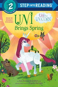 uni brings spring (uni the unicorn) (step into reading)