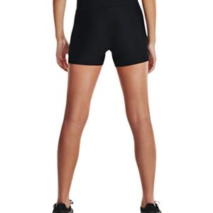 Under Armour Women's HeatGear Armour Mid Rise Shorty , Black (001)/White, Small