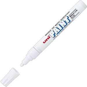 uni Paint Marker, Bullet Point, White, Dozen