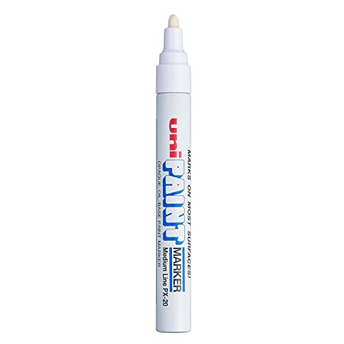 uni Paint Marker, Bullet Point, White, Dozen