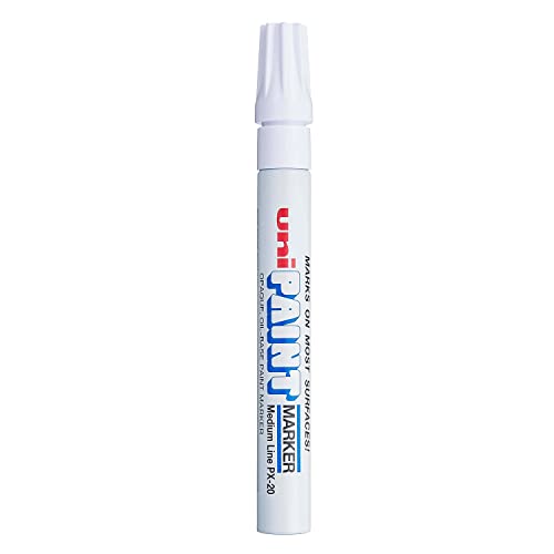 uni Paint Marker, Bullet Point, White, Dozen