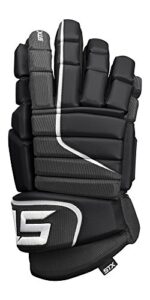 stx ice hockey stallion hpr junior gloves, black/black, 12