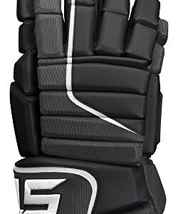 STX Ice Hockey Stallion HPR Junior Gloves, Black/Black, 12