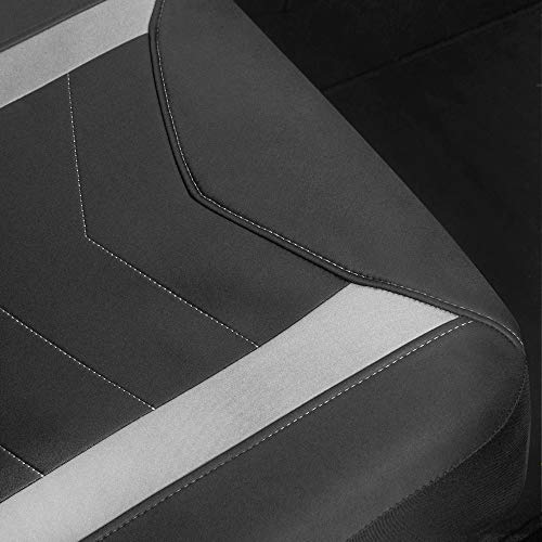 Motor Trend SpillGuard Seat Covers for Cars Trucks SUV – Waterproof Car Seat Covers with Neoprene Lining, Automotive Seat Cover Set for Front Seats, Interior Car Accessories (Gray)