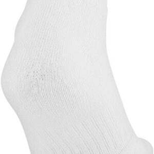 Under Armour Adult Training Cotton No Show Socks, Multipairs , White (6-Pairs) , Large