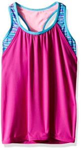 tyr girls sunray ava 2 in 1 tank, multi, x-large