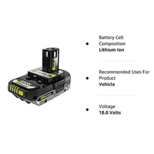 RYOBI ONE+ 18V HIGH Performance Lithium-Ion Compact Battery PBP003