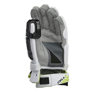 STX Cell V Goalie Gloves White Large