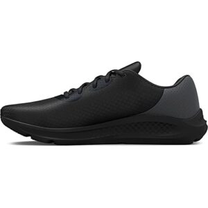 under armour men’s charged pursuit 3 running shoe, black (002)/black, 7