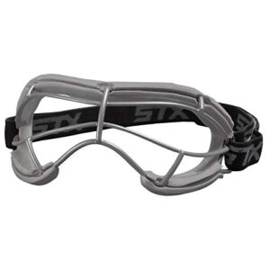 stx lacrosse 4sight+ s youth goggle silicone,grey