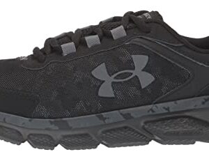 Under Armour Men's Charged Assert 9 Camo Sneaker, Black (001)/Black, 9.5