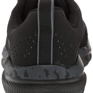 Under Armour Men's Charged Assert 9 Camo Sneaker, Black (001)/Black, 9.5