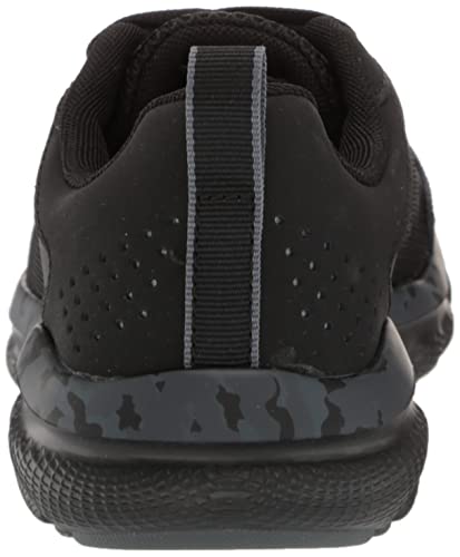 Under Armour Men's Charged Assert 9 Camo Sneaker, Black (001)/Black, 9.5