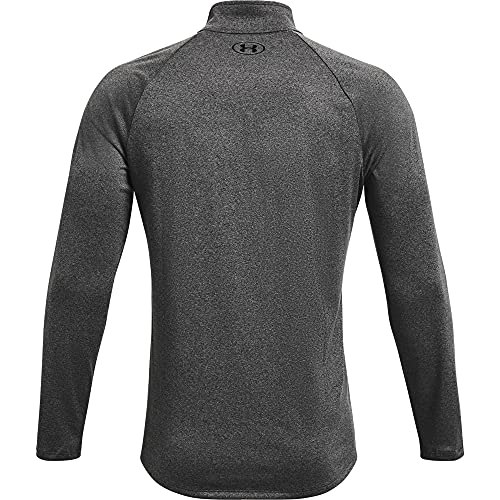 Under Armour Men's Tech 2.0 1/2 Zip-Up Long Sleeve T-Shirt , Carbon Heather (090)/Charcoal , 3X-Large Tall