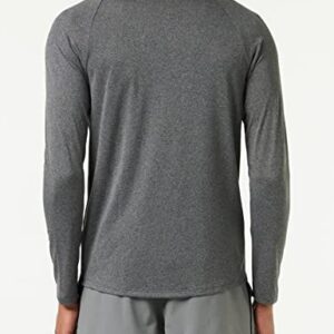 Under Armour Men's Tech 2.0 1/2 Zip-Up Long Sleeve T-Shirt , Carbon Heather (090)/Charcoal , 3X-Large Tall