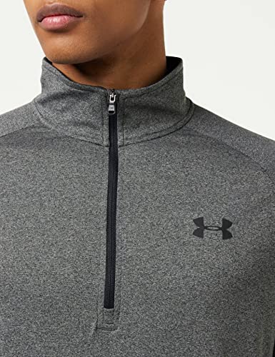 Under Armour Men's Tech 2.0 1/2 Zip-Up Long Sleeve T-Shirt , Carbon Heather (090)/Charcoal , 3X-Large Tall