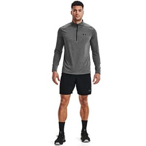 Under Armour Men's Tech 2.0 1/2 Zip-Up Long Sleeve T-Shirt , Carbon Heather (090)/Charcoal , 3X-Large Tall