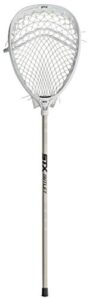 stx lacrosse eclipse 2 complete goalie stick, white, white/white/platinum