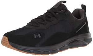 under armour men’s charged verssert road running shoe, black (003)/black, 13