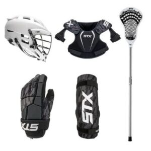 STX Stallion 75 5-Piece Lacrosse Starter Set (CS-R or Rival Jr Helmet)