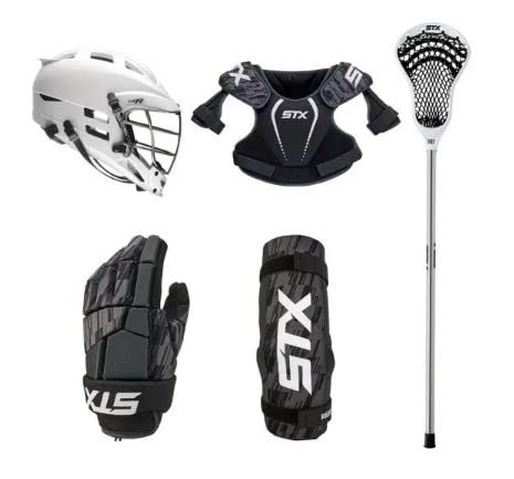 STX Stallion 75 5-Piece Lacrosse Starter Set (CS-R or Rival Jr Helmet)