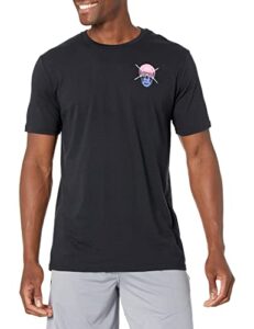 under armour men’s standard hypno skull short sleeve t-shirt, (001) black / / white, large