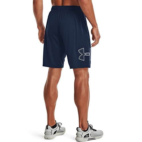 Under Armour mens Tech Graphic Shorts , Academy Blue (409)/Steel , X-Large Tall