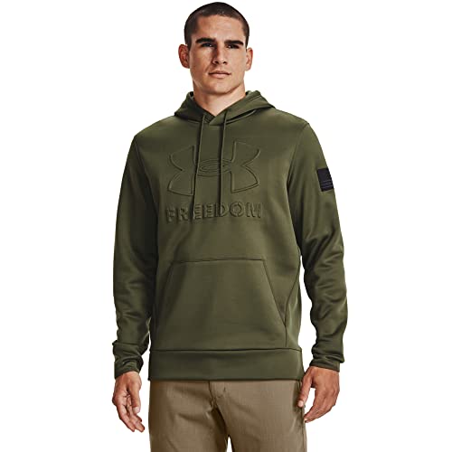 Under Armour mens Freedom Emboss Hoodie , (390) Marine OD Green / / Marine OD Green , Small