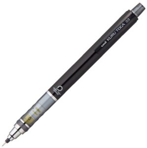 uni kurutoga mechanical pencil standard, 0.3mm, black (m34501p.24)