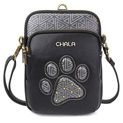 CHALA UNI Cellphone Xbody - Versatile Styles - Pawprint - black