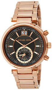 michael kors women’s sawyer rose gold-tone watch mk6226