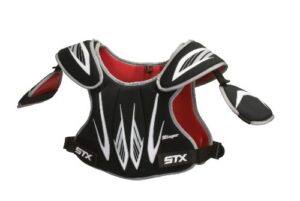 stx boys stinger shoulder pads, black – xx-small