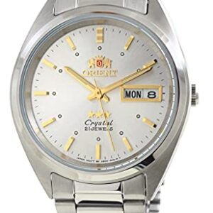 Orient TriStar Mens Classical Automatic Sunray Silver Dial Watch AB00005W