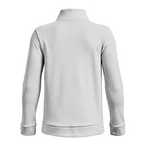 Under Armour Boys ArmourFleece 1/4 Zip , (015) Halo Gray / / Black , Youth Small