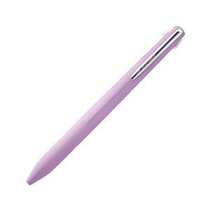 uni jetstream slim compact, 3 colors ballpoint pen (black, red, blue) 0.38mm, lavender body (sxe3jss38.34)