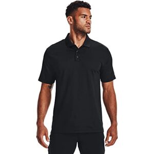 under armour men’s tac performance polo 2.0 , black (001)/black , x-large