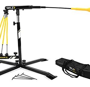 SKLZ Hurricane Premium Portable Batting Practice / Hitting Swing Trainer System for Baseball and Softball, All Ages Training