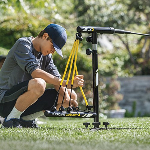 SKLZ Hurricane Premium Portable Batting Practice / Hitting Swing Trainer System for Baseball and Softball, All Ages Training