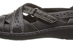 Clarks Women's Ashland Spin Q Slip-On Loafer, Black, 8.5 N US