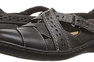 Clarks Women's Ashland Spin Q Slip-On Loafer, Black, 8.5 N US