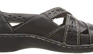 Clarks Women's Ashland Spin Q Slip-On Loafer, Black, 8.5 N US